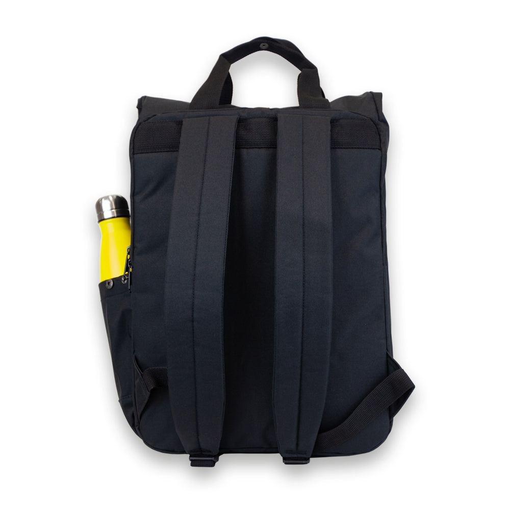 Black Laptop Roll-Top Backpack | Roll-Top Backpacks | Madlug