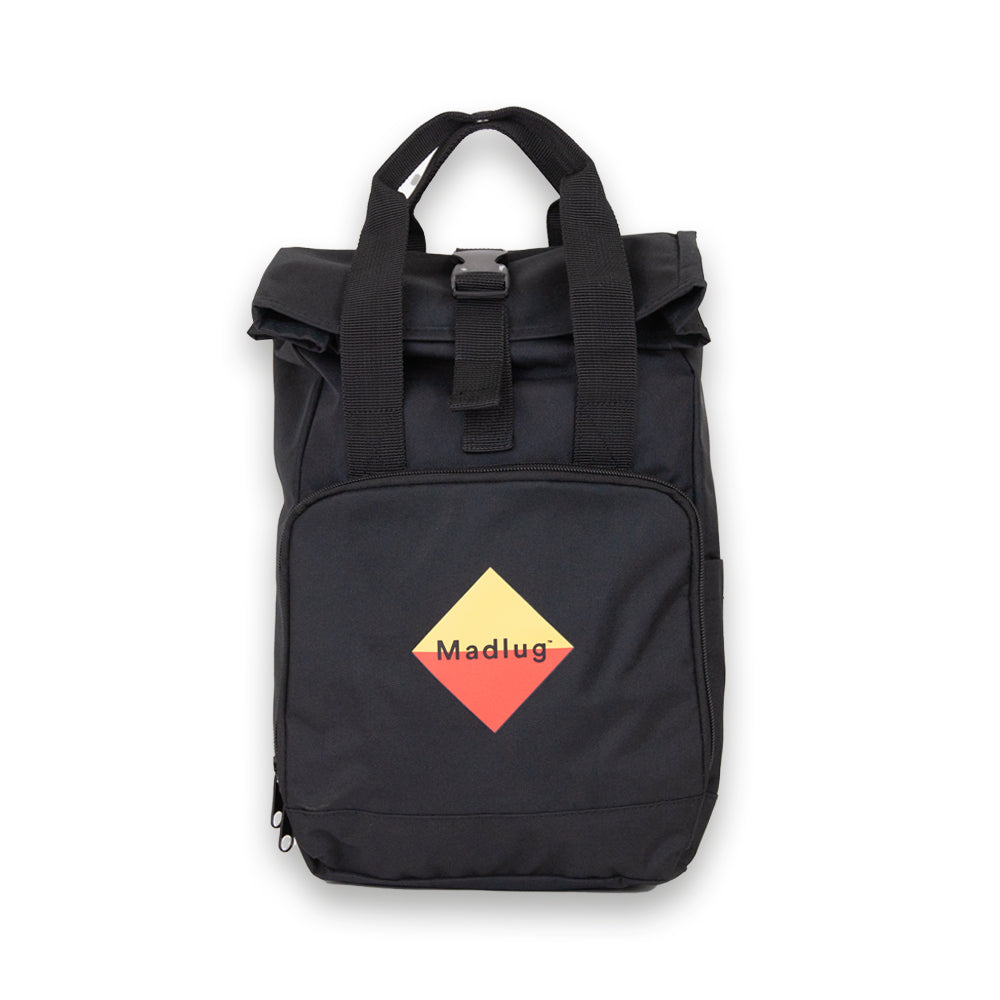Black Roll-Top Backpack - Mini | 9-Ltrs | Backpacks | Madlug